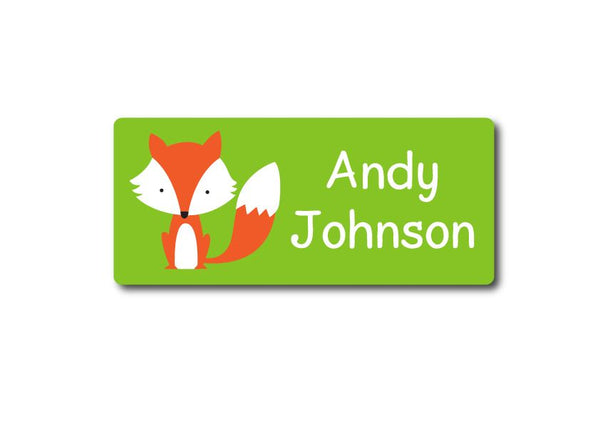 Fox Rectangle Name Label – DecoMatters