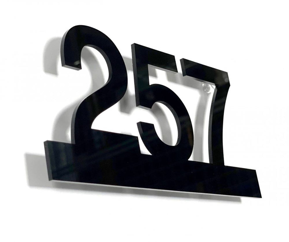 Personalised Numbers Acrylic Door Sign - (BK_INDL) – DecoMatters