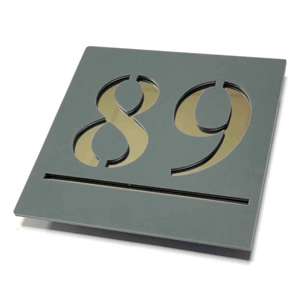Square Laser Cut Door Sign Plaque - Silver (SQ_14) – DecoMatters