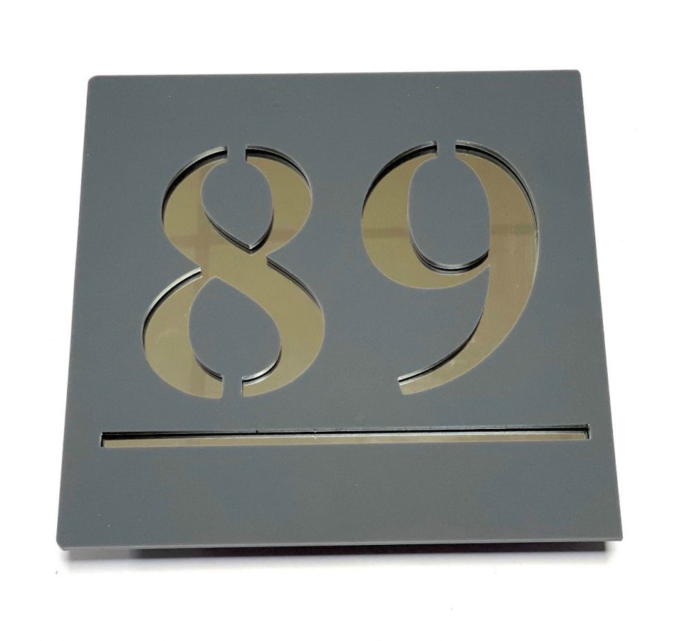 Square Laser Cut Door Sign Plaque - Silver (SQ_14) – DecoMatters