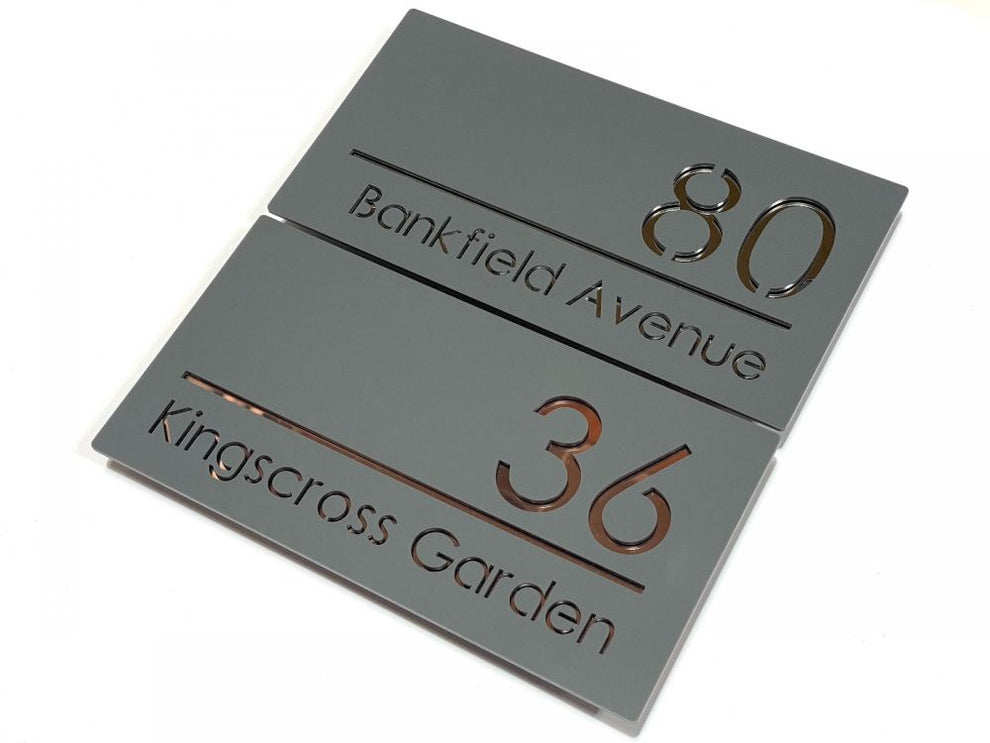 Laser Cut Door Sign Plaque - Silver Chrome – DecoMatters