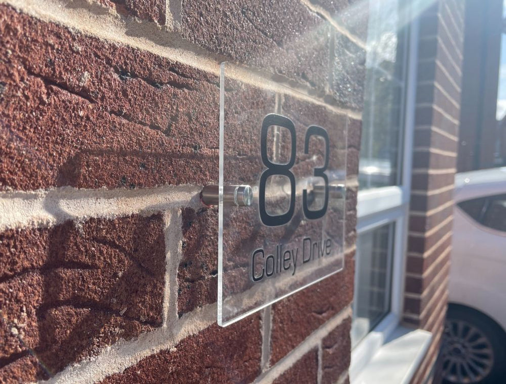 Personalised Clear Acrylic Door Sign – DecoMatters