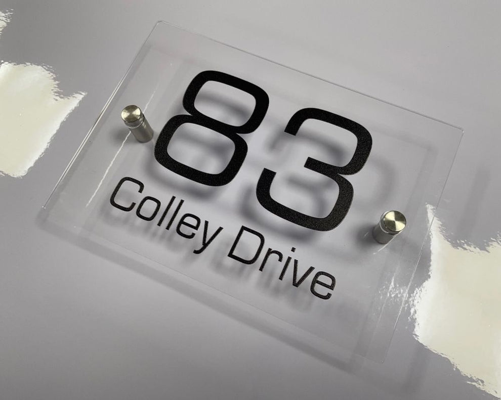 Personalised Clear Acrylic Door Sign – DecoMatters