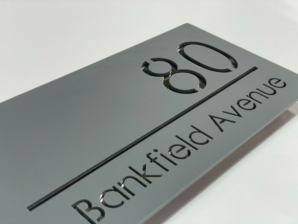 Laser Cut Door Sign Plaque - Silver Chrome – DecoMatters
